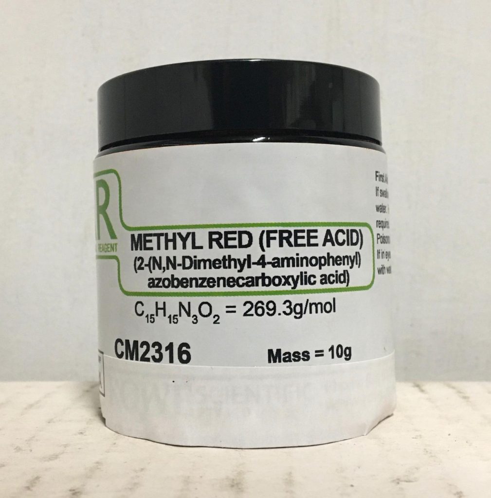Methyl Red Indicator Free Acid (AR/Lab Grade) - Chemicals Suppliers for ...