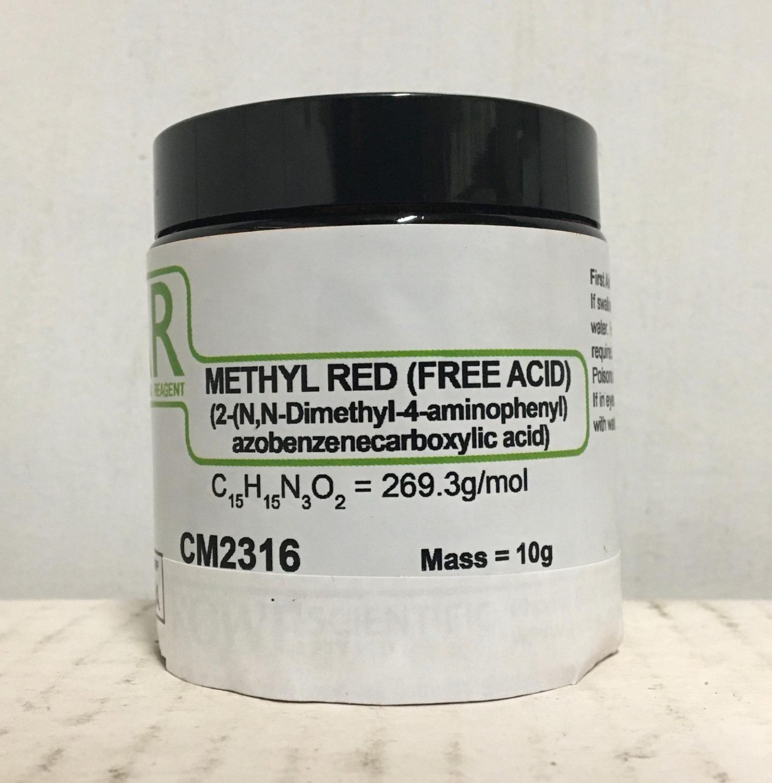 Methyl Red Indicator Free Acid (AR/Lab Grade) - Chemicals Suppliers for ...