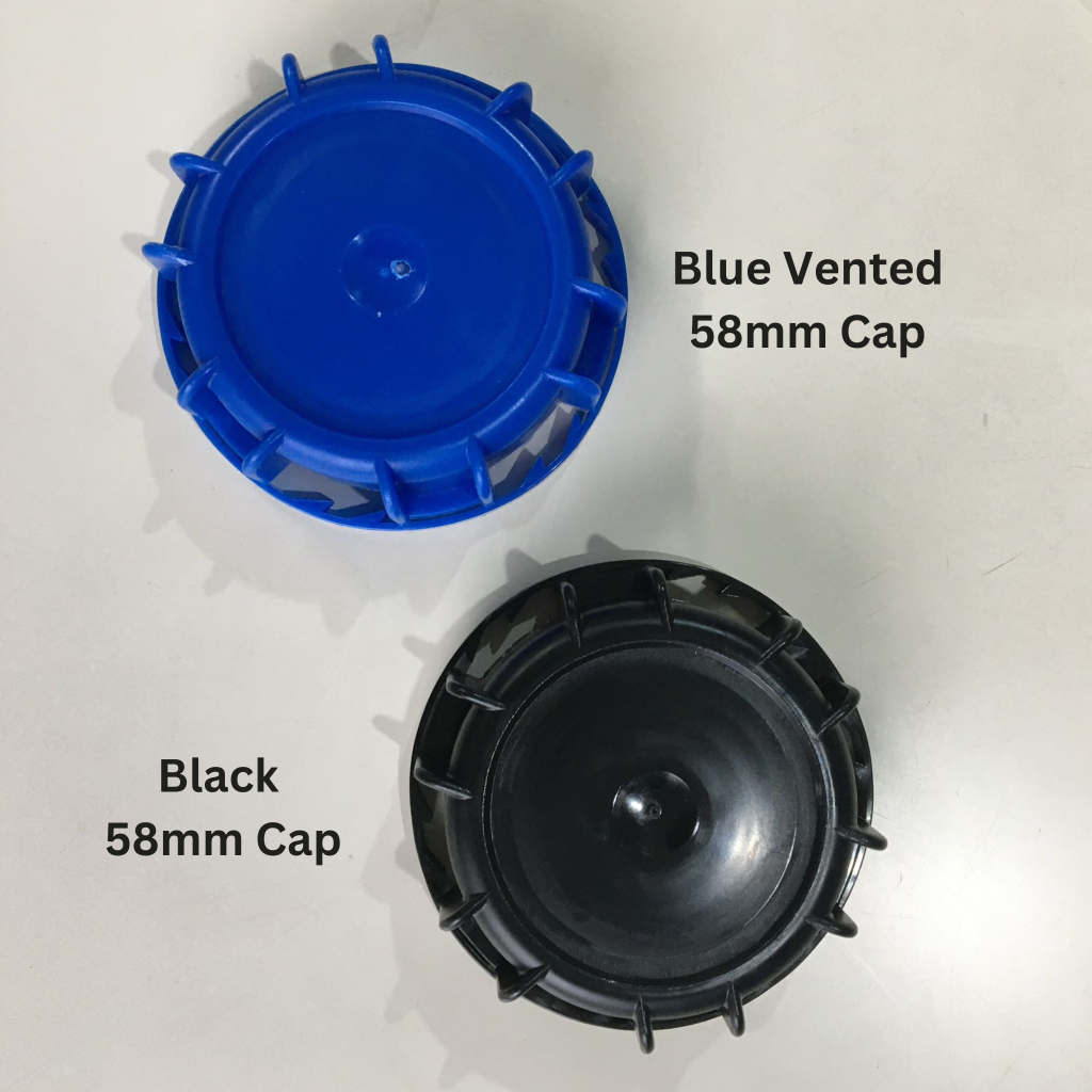 58mm HDPE Screw Cap – Leak-Proof & Chemical-Resistant Vented & Non ...