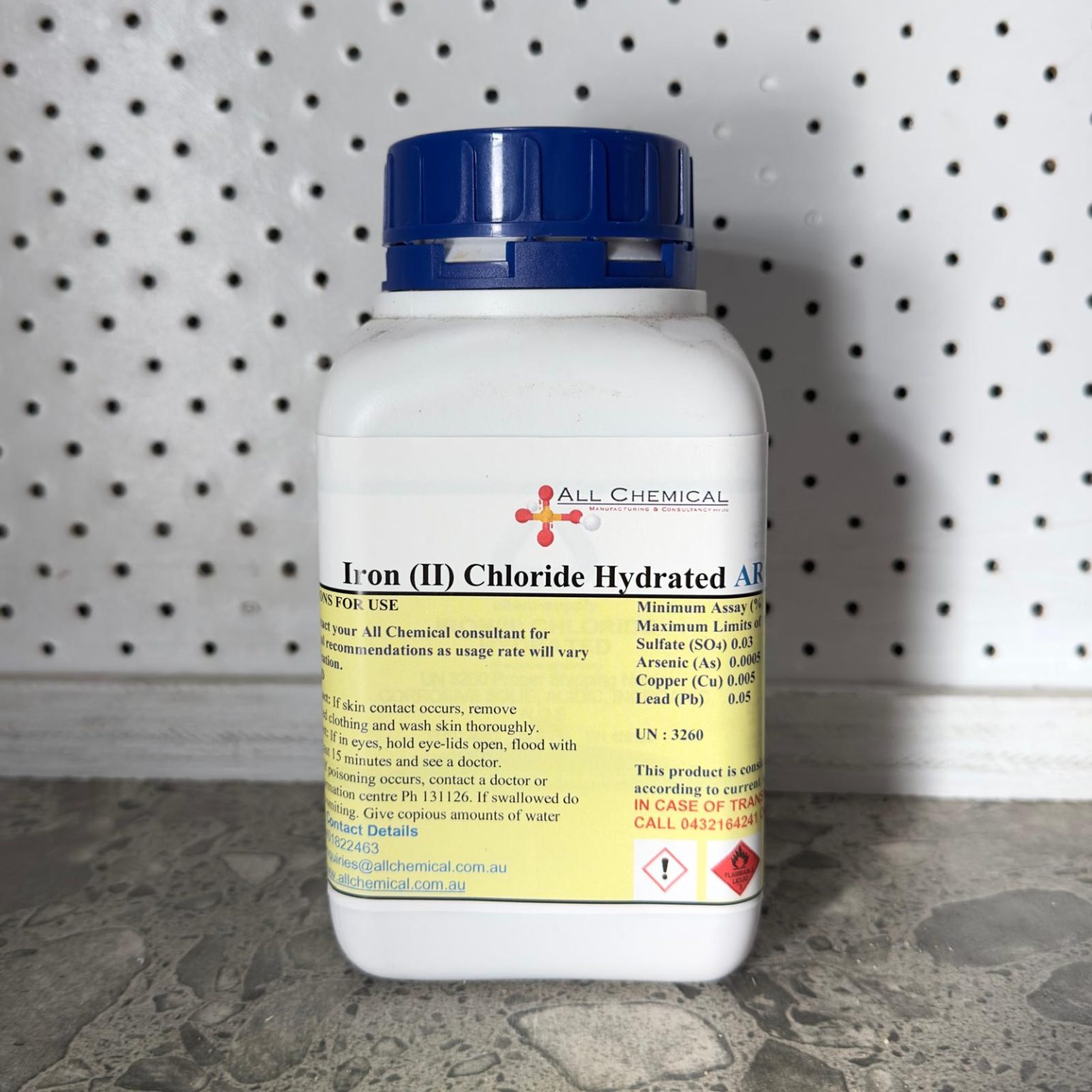 Iron (II) Chloride Hydrated (LR/Lab Grade) - Chemicals Suppliers for ...